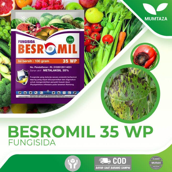 Besromil 35 WP isi 100 gram/Fungisida sistemik/obat Patek/obat busuh ...
