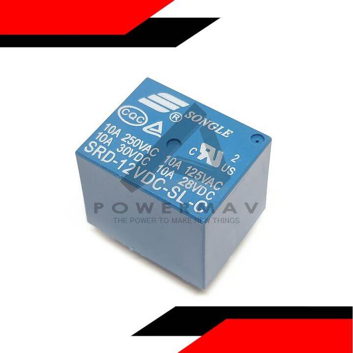 original 12v relay 10a songle Relay SRD-12VDC-SL-A SRD-24VDC-SL-A SRD-05VDC-SL-A 5V 12V 24V 10A ...