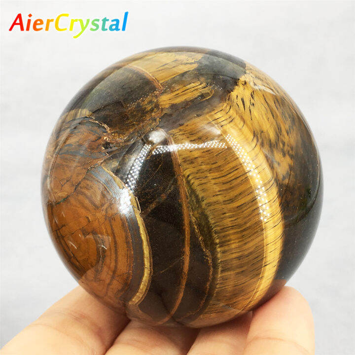 Natural Crystal Tiger Eye Ball Quartz Massage Polished Spheres Reiki ...