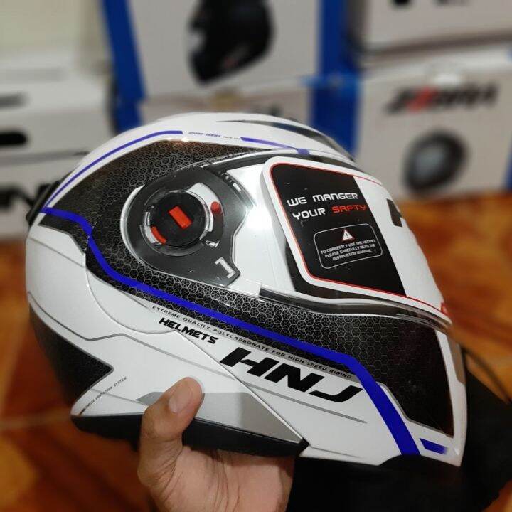 HNJ Modular Dual Visor White Blue Black | Lazada PH