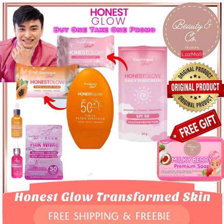 HONEST GLOW BY DAVE VILLANUEVA soap, serum, sunscreen, glutathione ...