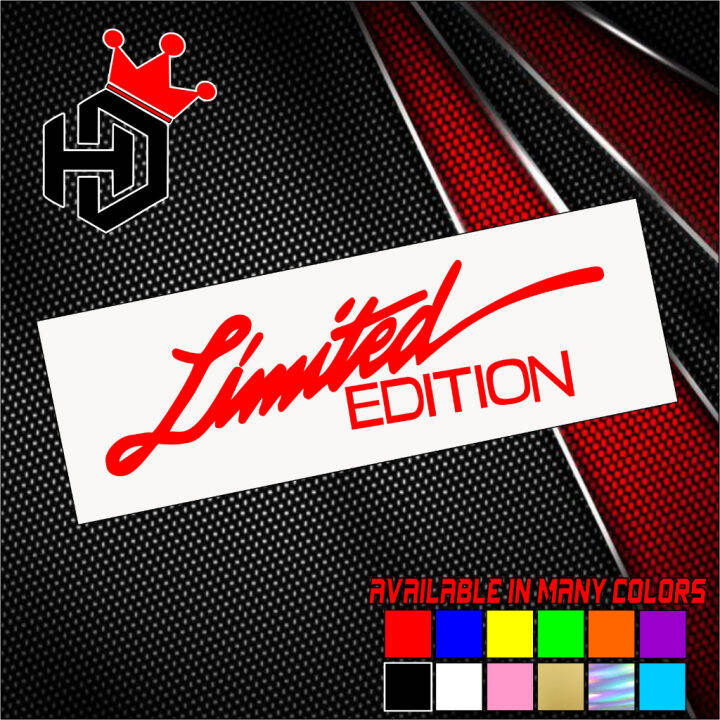 limited edition diecut sticker 4inches long-waterproof | Lazada PH