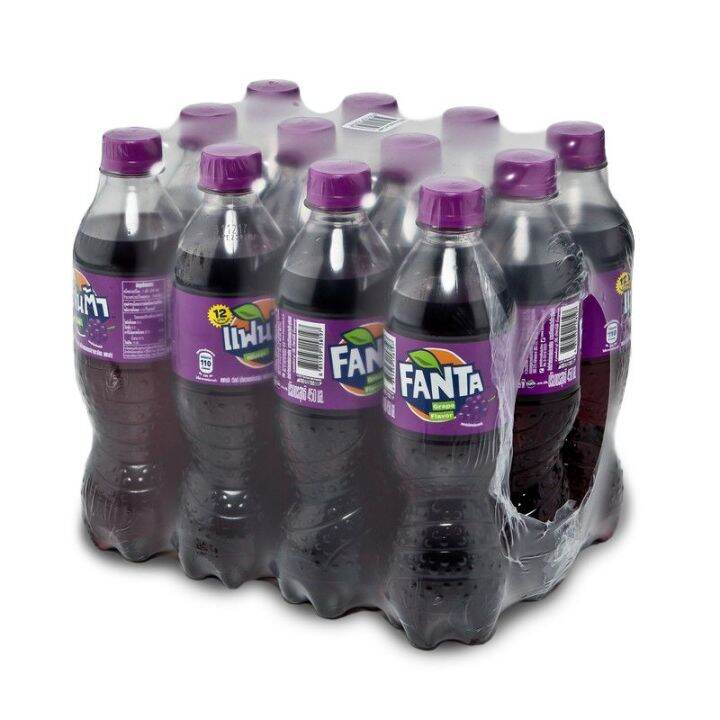 สินค้ามาใหม่! แฟนต้า น้ำอัดลม กลิ่นองุ่น 450 มล. x 12 ขวด Fanta Soft Drink Grape 450 ml x 12 ...