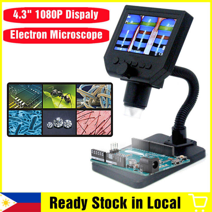 G600 4.3 inch Digital Microscope 600X Educational Research Electron ...