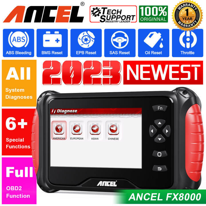Ancel FX8000 OBD2สแกนเนอร์เต็มระบบวินิจฉัยเครื่องมือสนับสนุน bms/epb/ คันเร่ง /abs/ น้ำมัน /sas ...