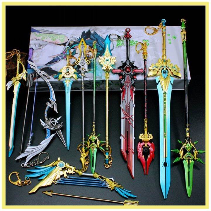 Genshin Impact Miniature Weapon Model Keychain Alloy | Lazada PH