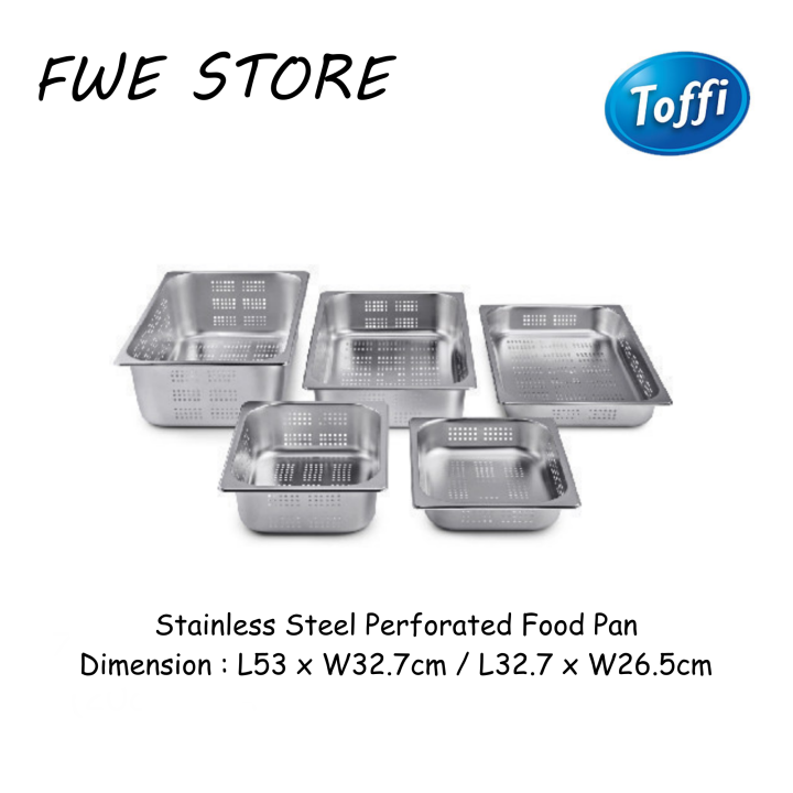 Stainless Steel Perforated Food Pan / Food Tray 钢冲孔份数盆 | Lazada
