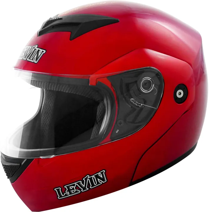 LEVIN Modular J1400 Plain Helmet (Red) | Lazada PH