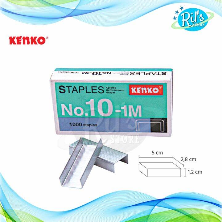 1 BOX BESAR ISI STAPLES KENKO KECIL No 10 -1M / REFILL STAPLER No 10 ...