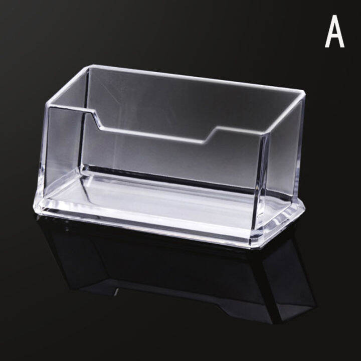 Business Card Stand Holder Acrylic Name Card Desk Stand Clear Desktop ...