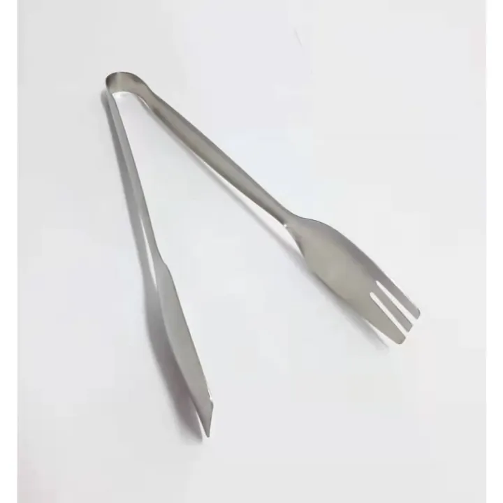 multi purpose Food tong stainless steel with the combination of fork ...