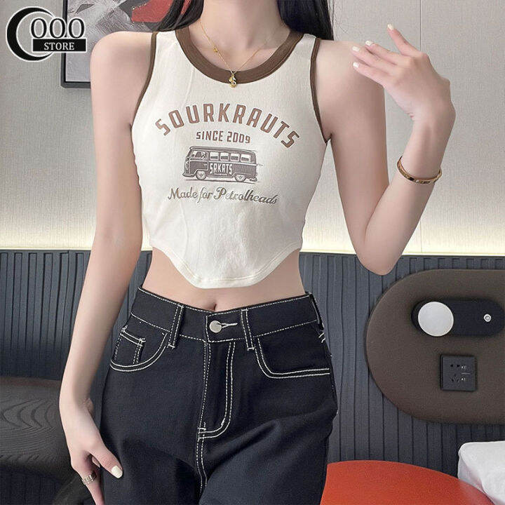 Oooo All-In-One ฉบับภาษาเกาหลีของเสื้อกั๊กชุดชั้นในเสื้อลายตัวอักษรแบบ ...