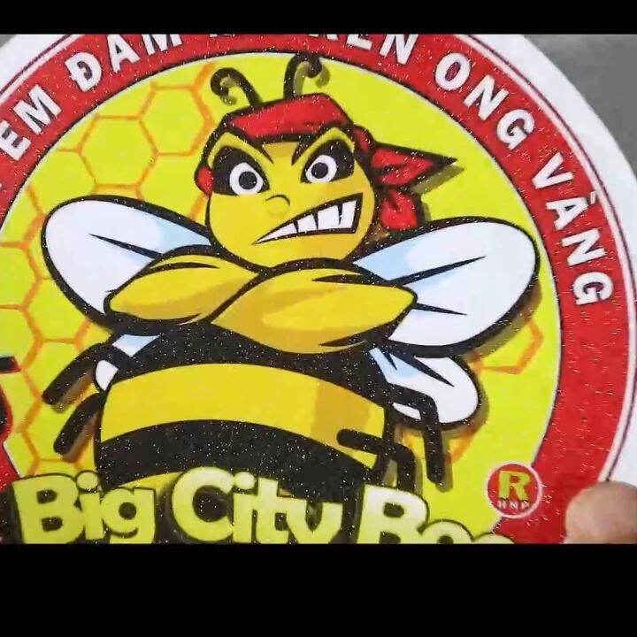 Combo Mũ Nón, Logo Dán xe Hội Còi Kèn Ong Vàng - Ong Trắng [Tiết kiệm ...