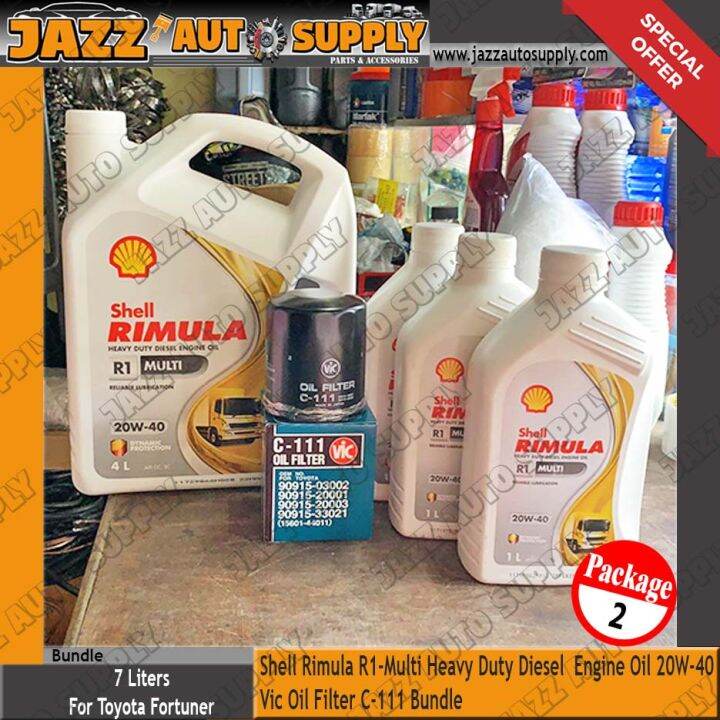 Shell Rimula R1-Multi Heavy Duty Diesel Engine Oil 20W-40 + Vic Oil ...