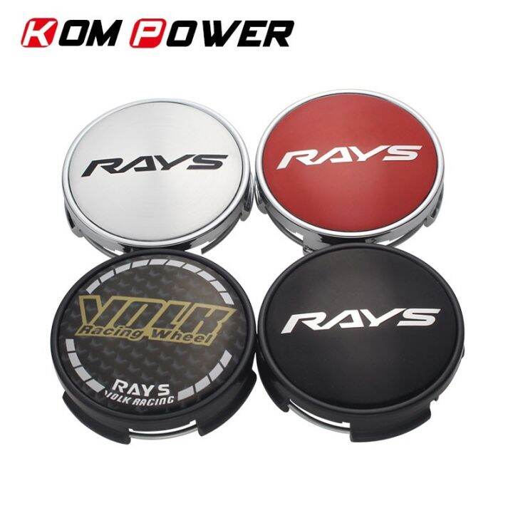 4pcs rays wheel center caps 62/60mm clip volk emblem sticker wheel ...