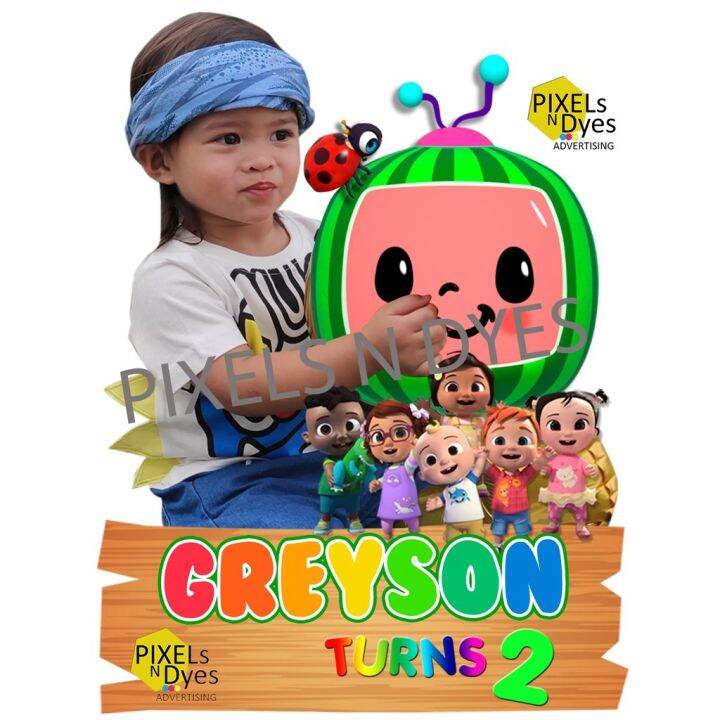 Cocomelon Party Personalized Photo Standee 15inches 24inches2ft☂ ...