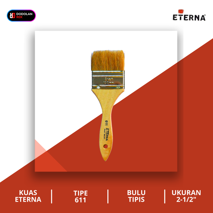 Kuas Eterna Tipis 611 2-1/2 Inch - Harga Per Biji | Lazada Indonesia