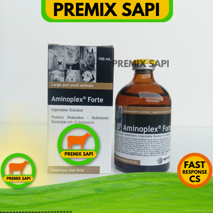 AMINOPLEX FORTE 100ml - Multivitamin dam Amino Lengkap Hewan Ternak ...