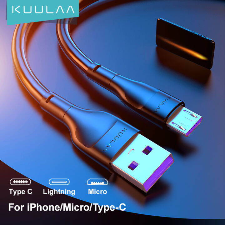 KUULAA 1meter Dây sạc Durable USB Cable Micro / Type C / Lightning USB ...