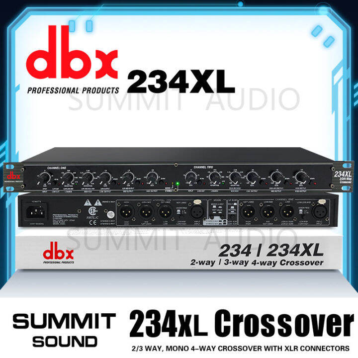 DBX 234/234XL Stereo 2 way/3 way / 4way Crossover (There is a choice of black and white) | Lazada PH