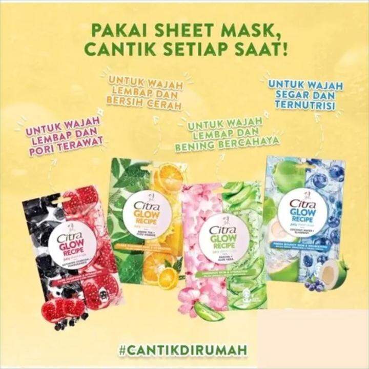 Citra Glow Recipe Juicy Sheet Mask | Lazada Indonesia