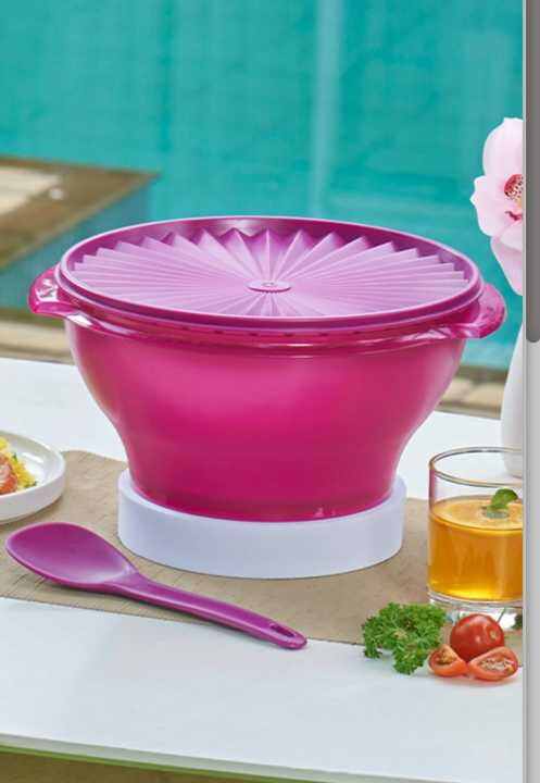 Tupperware Large Rice Bowl 3.5L / BAKUL NASI TUPPERWARE / TEMPAT NASI ...