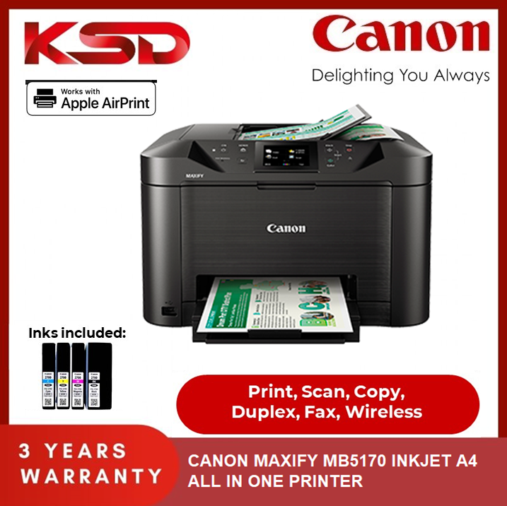 Canon MAXIFY MB5170/MB5470 High Speed, High Volume Multi-Function ...