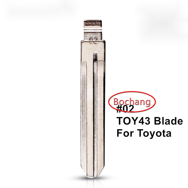 bochang TOY43 Blank flip key blade 02# for Toyota Fortuner Innova Hiace ...