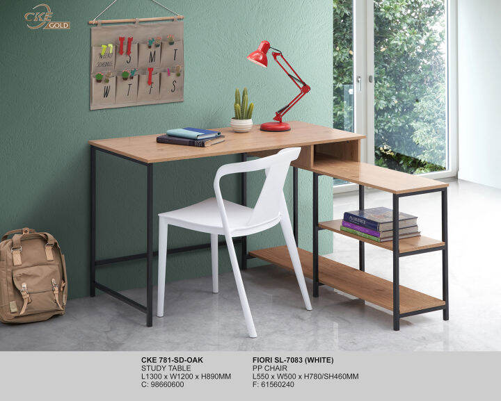 L SHAPE 4-Feet Writing Desk Office Table Study Table New Design Table ...