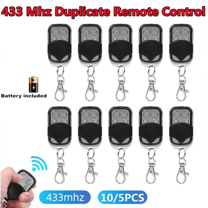 10/5PCS Smart Copy Duplicator 433Mhz Remote Control 4 Button Electric ...