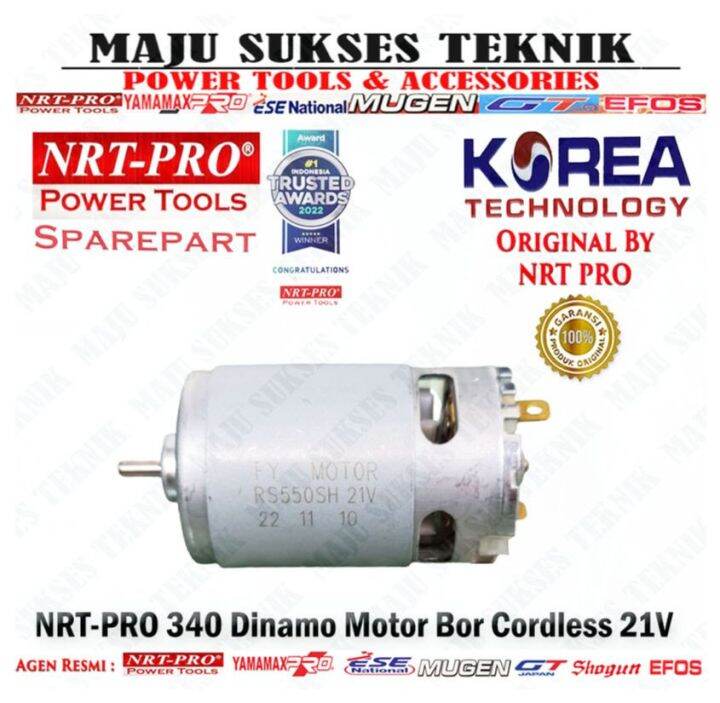 NRT PRO 340 DC Dinamo Motor Mesin Bor Cordless 21V 340DC DC340 DC 340 ...