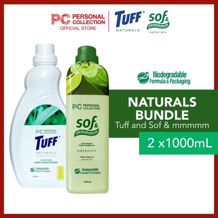 BUNDLE Tuff Naturals Liquid Laundry Detergent + sof & mmmmm Naturals ...