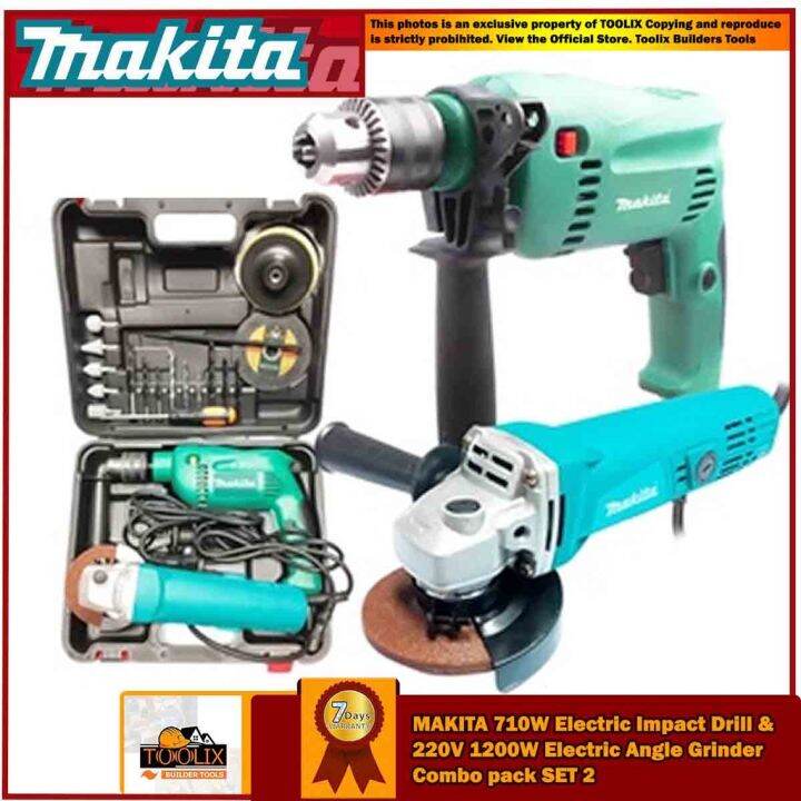 Makita Electric Drill Set Drill And Grinder And Drill Set Grinder ...