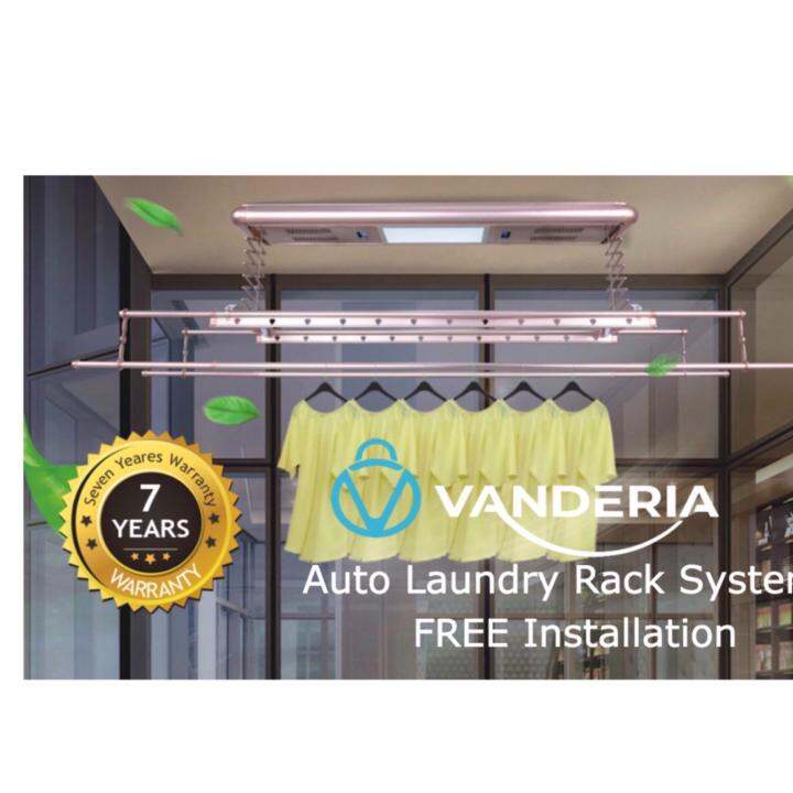 Auto Laundry Rack System with Remote Control/Light *FREE INSTALL and 7 ...