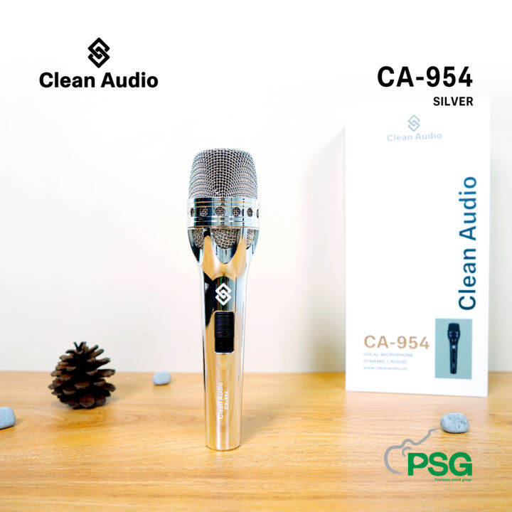 CLEAN AUDIO : CA-954 SILVER DYNAMIC CARDIOID MICROPHONE | Lazada.co.th