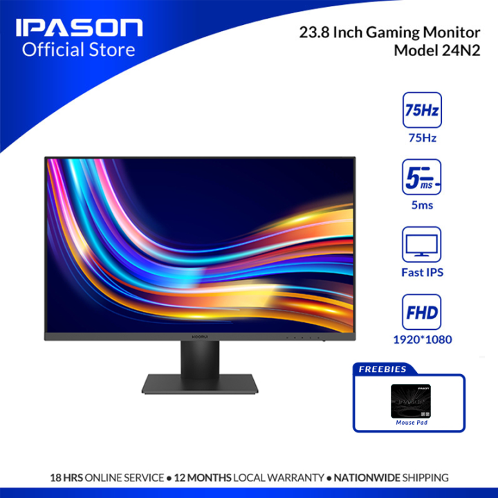 COORUI 24N2 Monitor computer pc 24 inch portable FHD 1920*1080 IPS ...