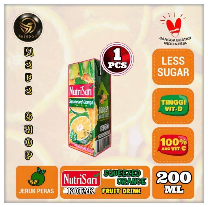 Juice Nutrisari Orange Semua Rasa - 200 ml (Kemasan Satuan) | Lazada ...