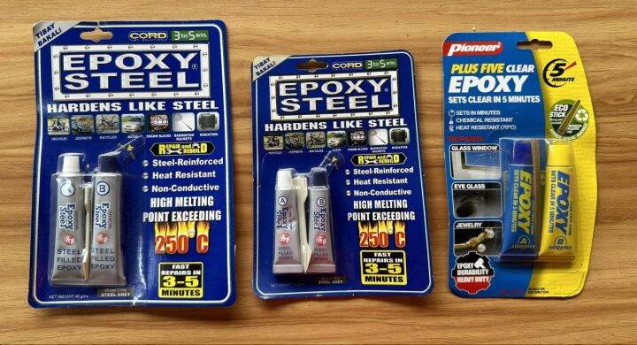 EPOXY STEEL AND CLEAR | Lazada PH