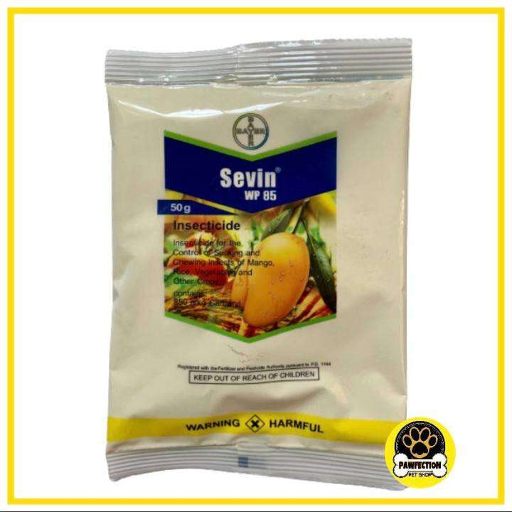 Original SEVIN WP 85 insecticide Pest Control (50g) - For Dogs and Cats ...