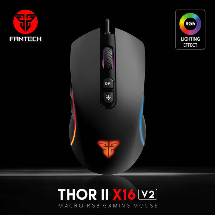 Fantech X16 Ii Macro RGB Gaming Mouse Ergonomic Design 4200 Dpi ...