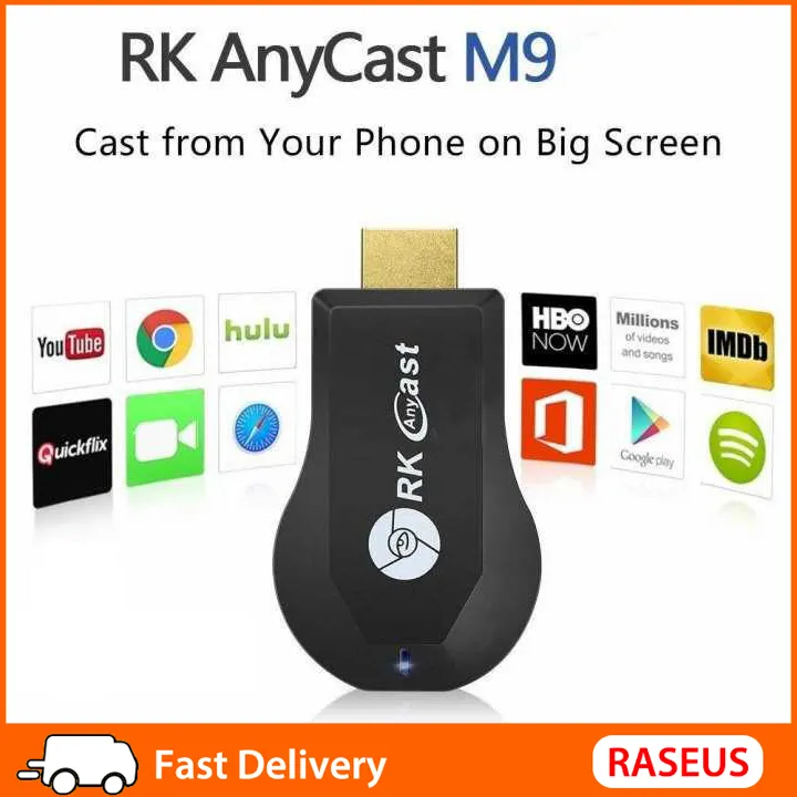AnyCast Mirascreen M4 PLUS/M9 PLUS TV Stick WiFi Dongle Receiver 1080P ...