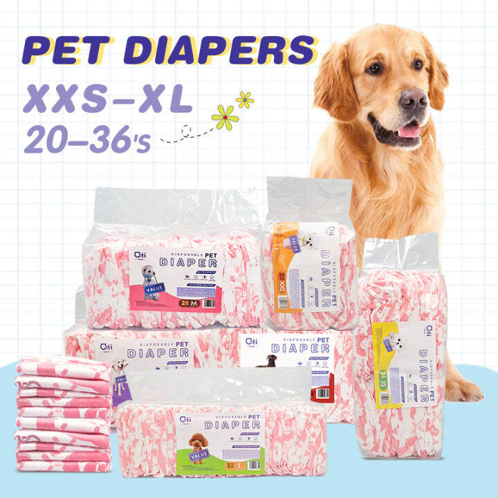 Pet Diaper Set Disposable Dog Diapers 100% Cotton High Quality Dogs ...