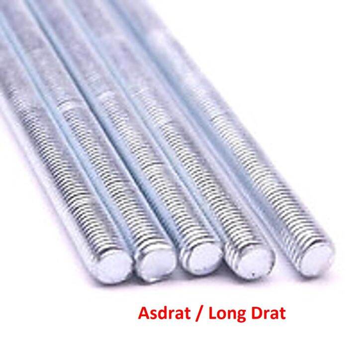 ASDRAT Besi Studbolt Long Drat Galvanis Panjang 1 meter AS Drat ...