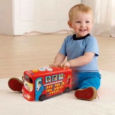 Vtech ของเล่นรูปรถบัสสีสันสดใส Vtech Playtime Bus^Tm With Phonics ...
