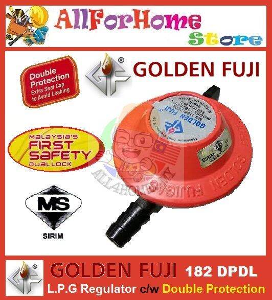 Golden Fuji 182DPDL LPG Low Pressure Gas Regulator Dual Safety Lock Gas ...