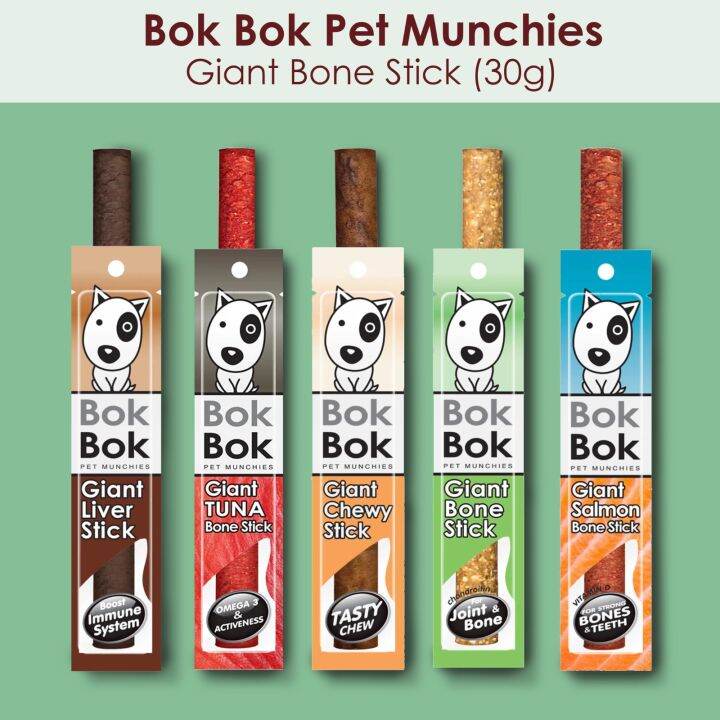 Bok Bok Pet Munchies Giant Bone Stick Dog Treat 30g | Lazada