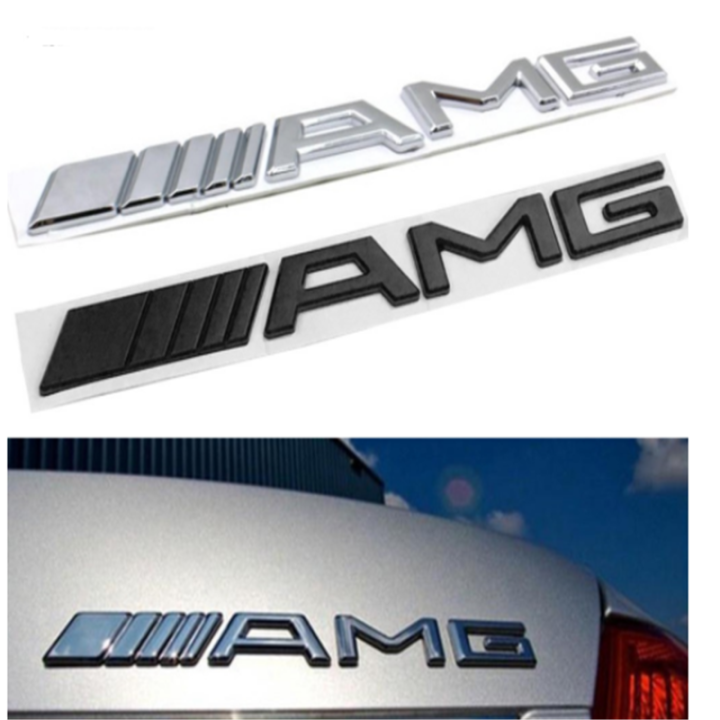 2023 3D AMG Logo Car Rear Trunk Emblem Badge Car sticker For Mercedes ...