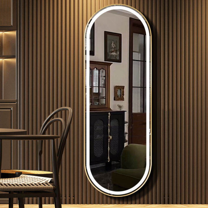 mirror whole body wall decor with frame full body mirror smart oval ...