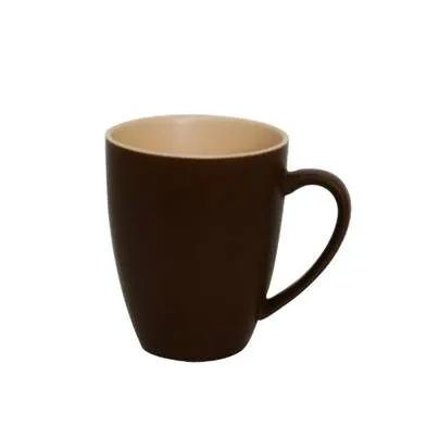 Porcelain Mug Matte Chocolate Brown/Taupe 300 Cc | Lazada PH