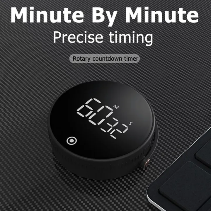 Digital Kitchen Timer Rotation Countup Countdown Timer With LED แสดงผล Adjustable Volume Digital ...